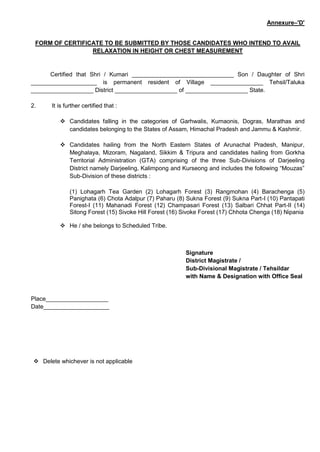 CRPF notification and application form 2015 | PDF