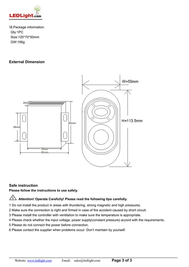 84654 led touch controller | PDF