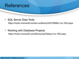 SSDT-Database Project | PPT