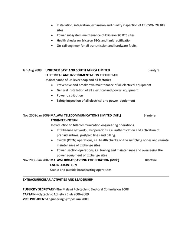 cv_joseph_chikuse-3 | DOC | Telecommunications Industry | Industries