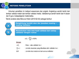 Media Pembelajaran matematika menggunakan mind map | PPTX