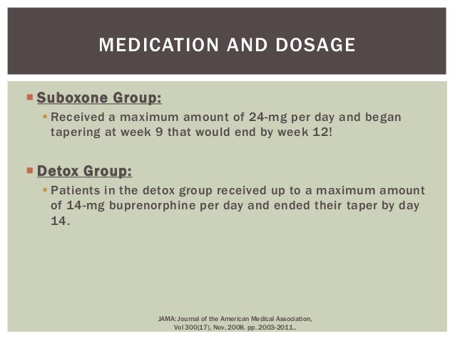 2015 Suboxone Treatment Presentation