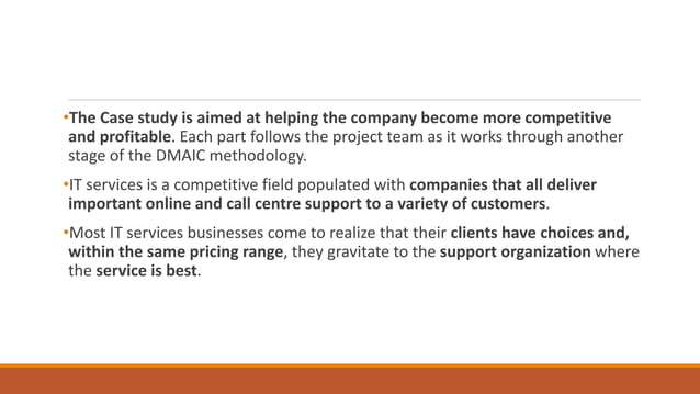 Lean Six Sigma-Case study | PPTX