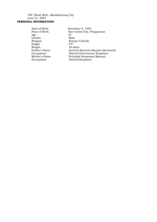 MPManzon Resume(rev) (2) | DOC