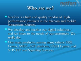 Netfors presentation | PPT