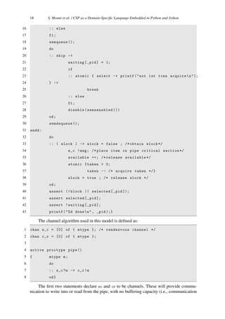 CSP as a Domain-Specific Language Embedded in Python and Jython | PDF