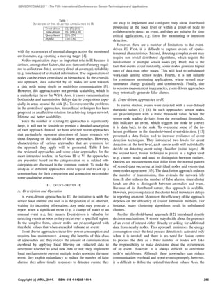 An Overview and Classification of Approaches to Information Extraction in Wireless Sensor ...