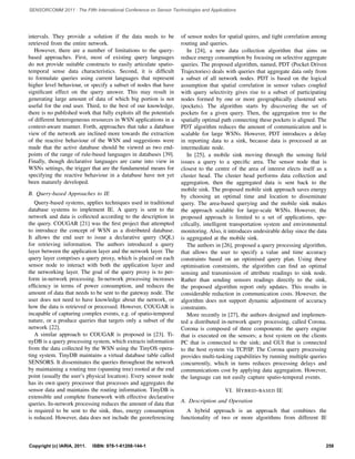 An Overview and Classification of Approaches to Information Extraction in Wireless Sensor ...