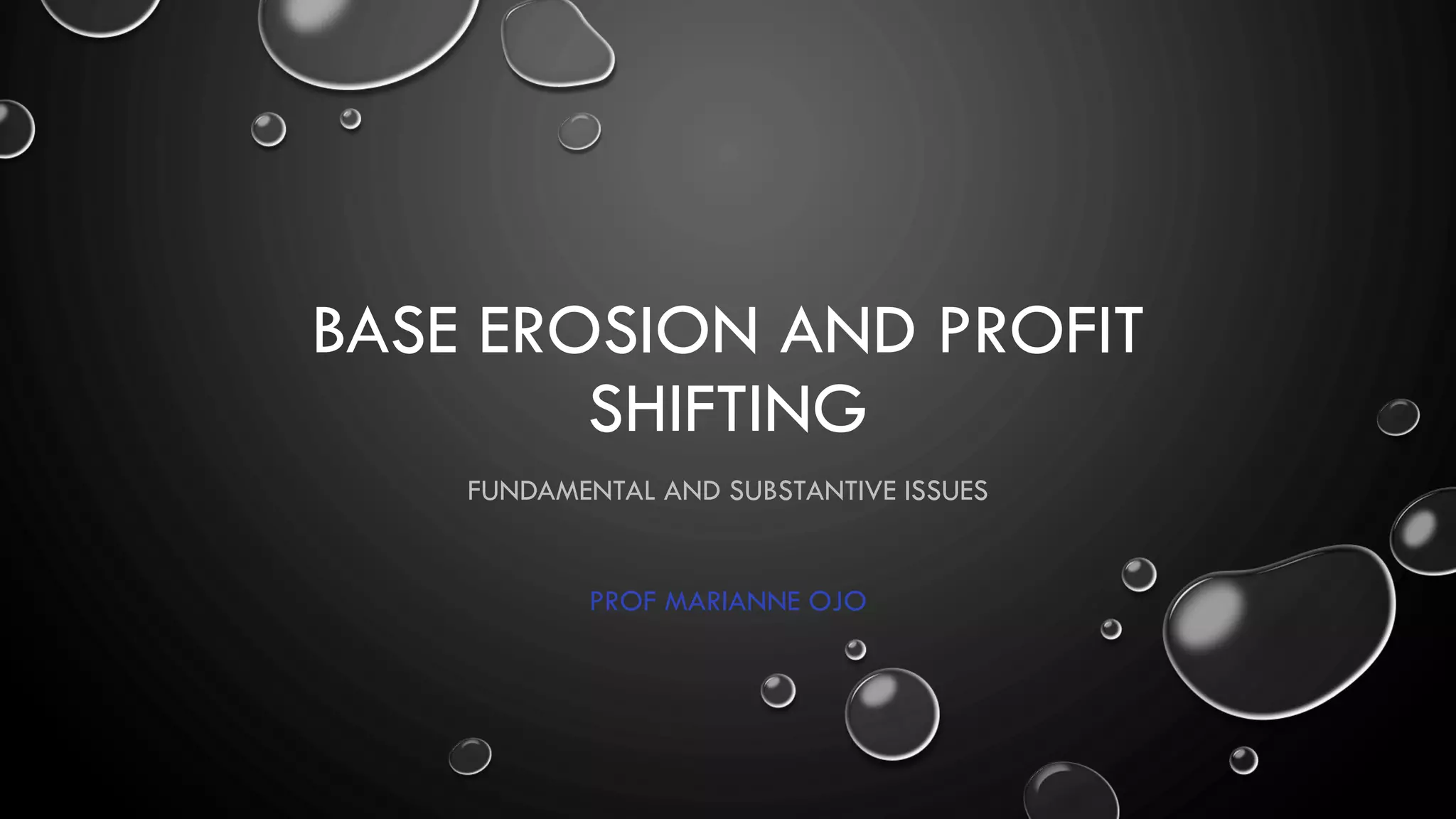 Base Erosion and Profit Shifting | PDF