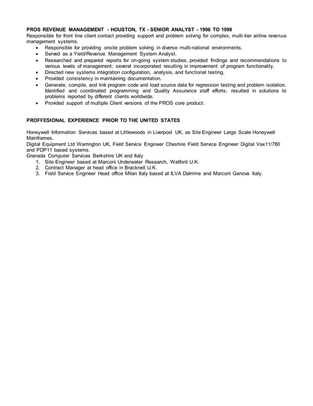 Resume (October 2016)SWA | PDF