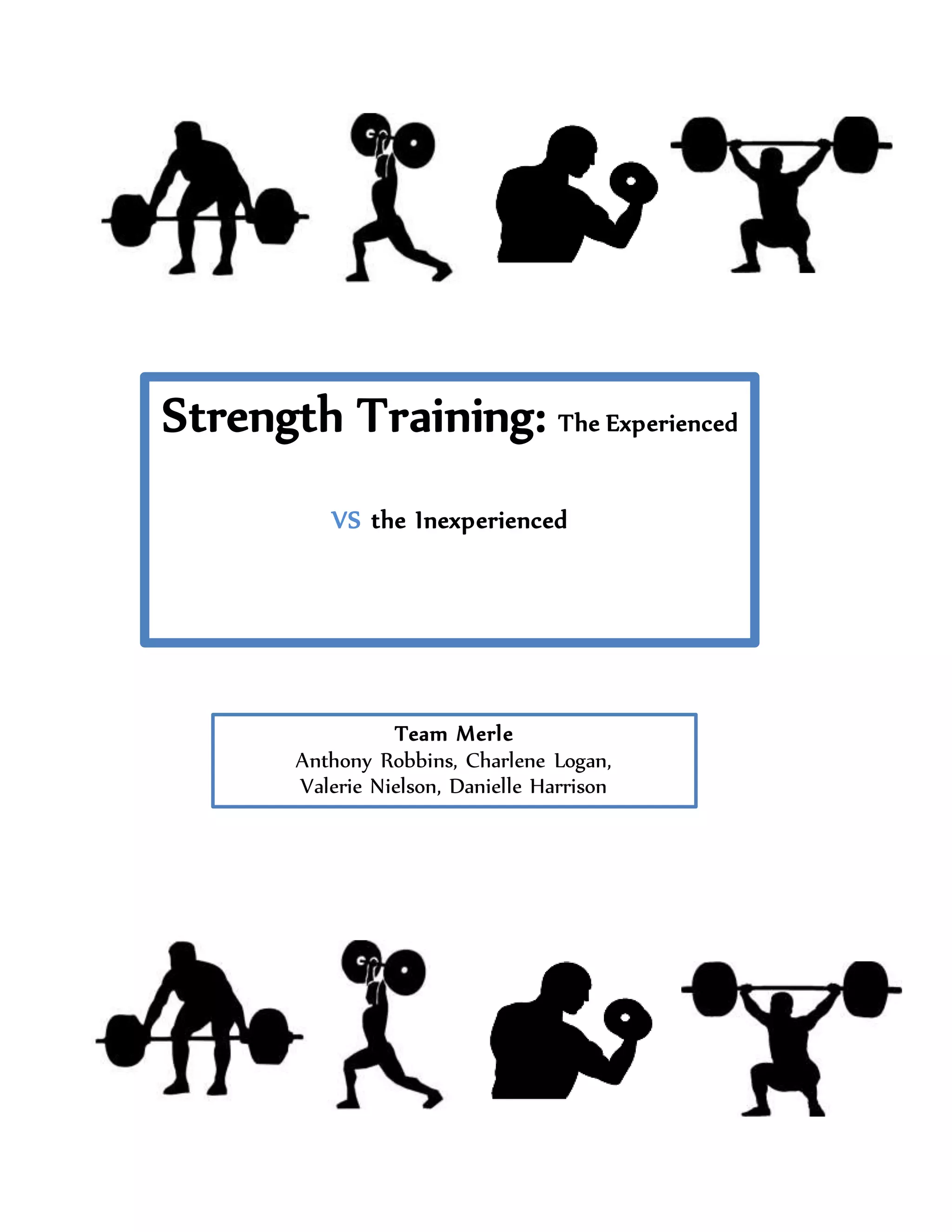 Strength Training Draft | DOCX | Physical Therapy | Wellness