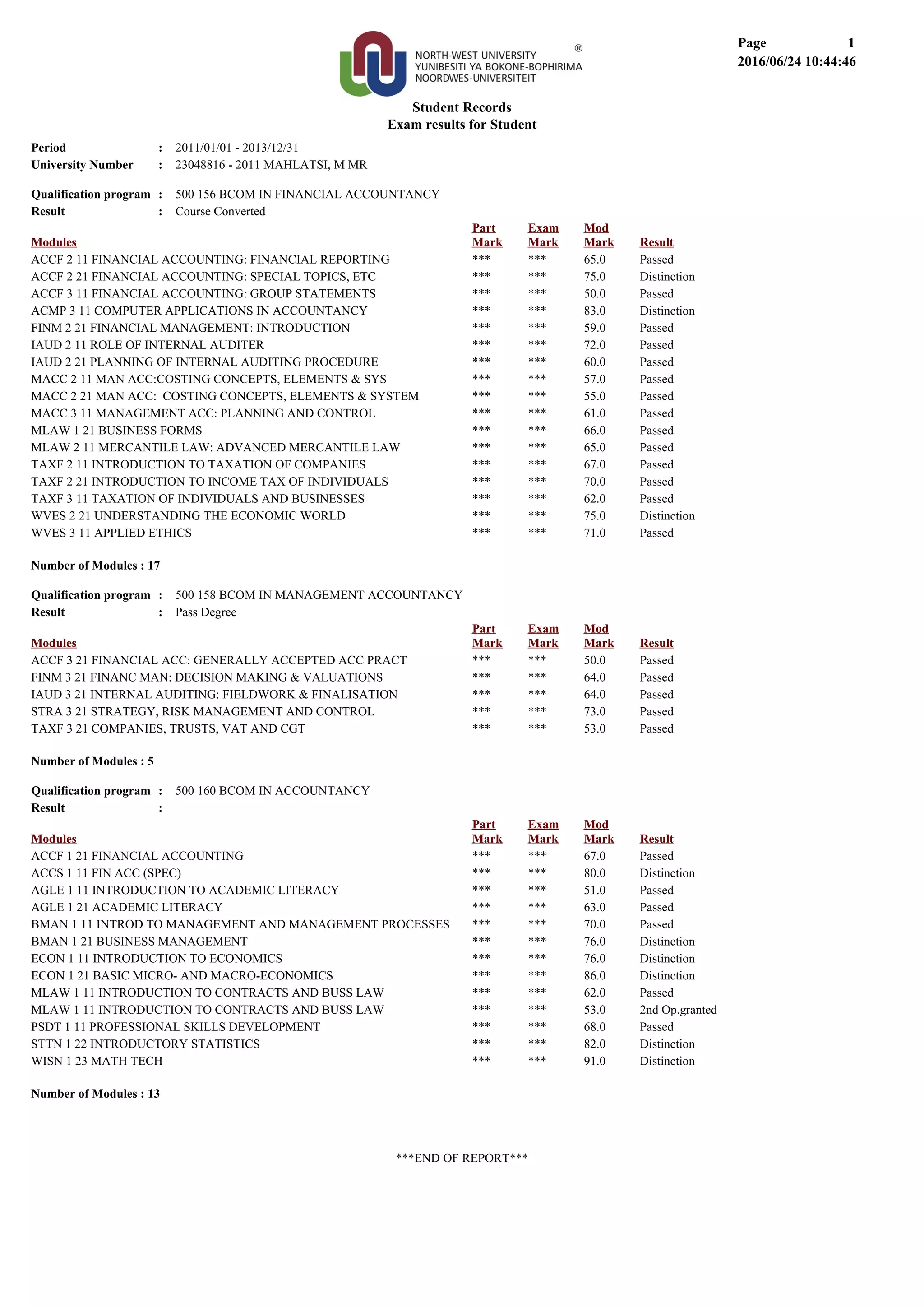 Academic Transcripts | PDF