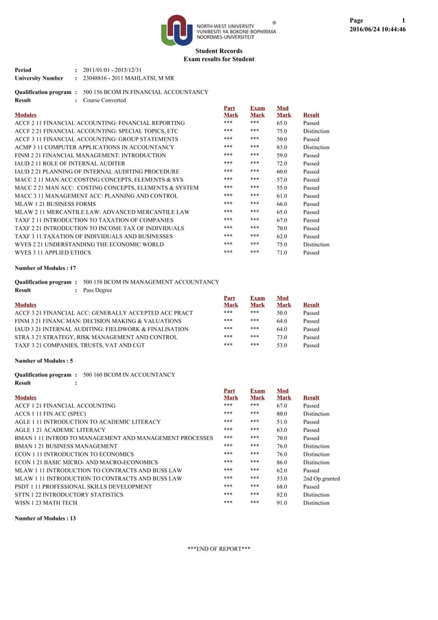 Academic Transcripts | PDF