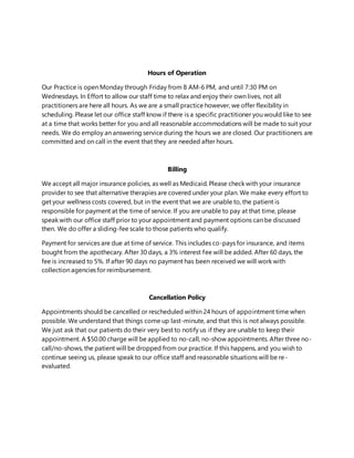 Sample Patient Welcome Packet | PDF