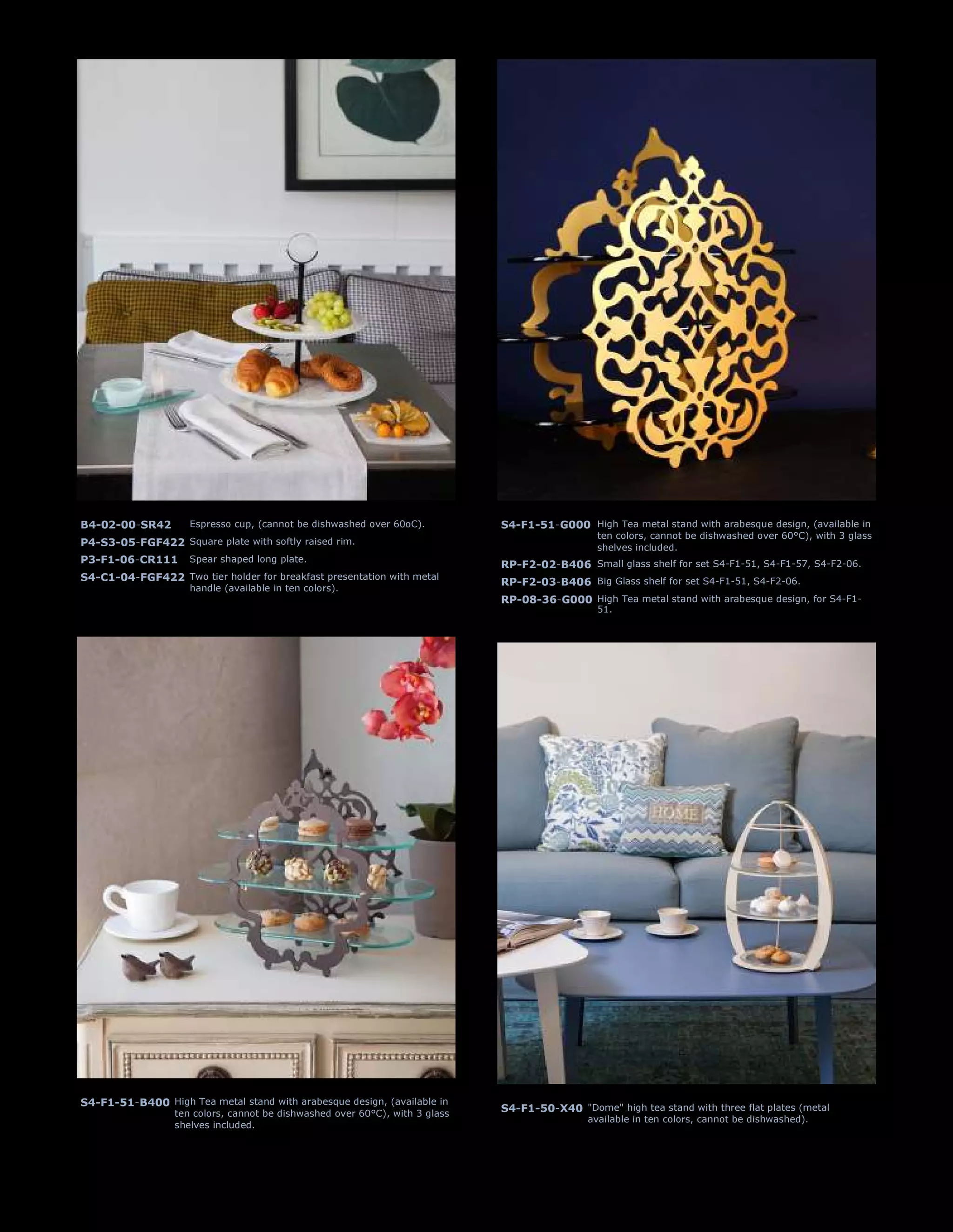 Catalog High Tea Stands | PDF