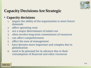 Strategic Capacity Planning for Products and Services | PPT