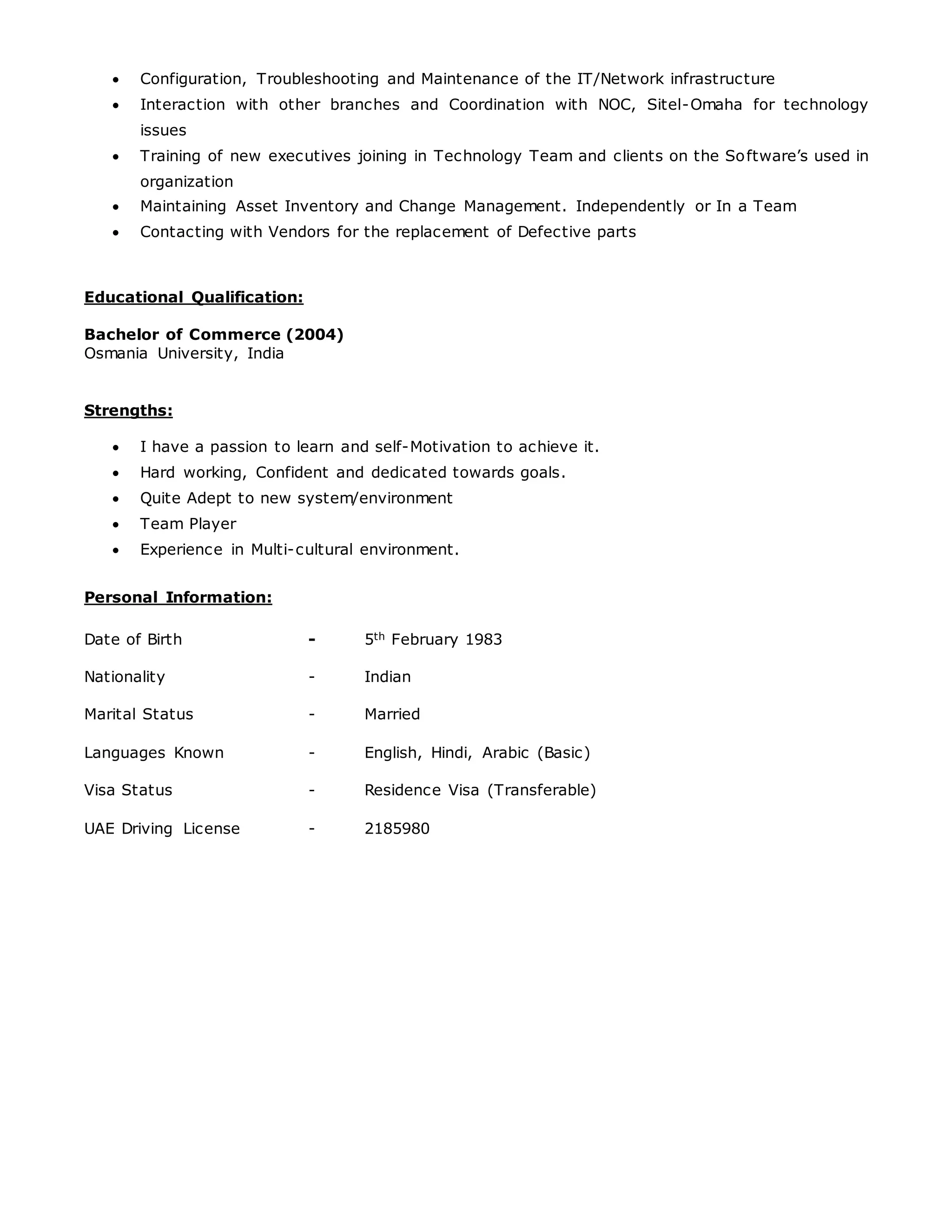 Mannan CV | DOCX