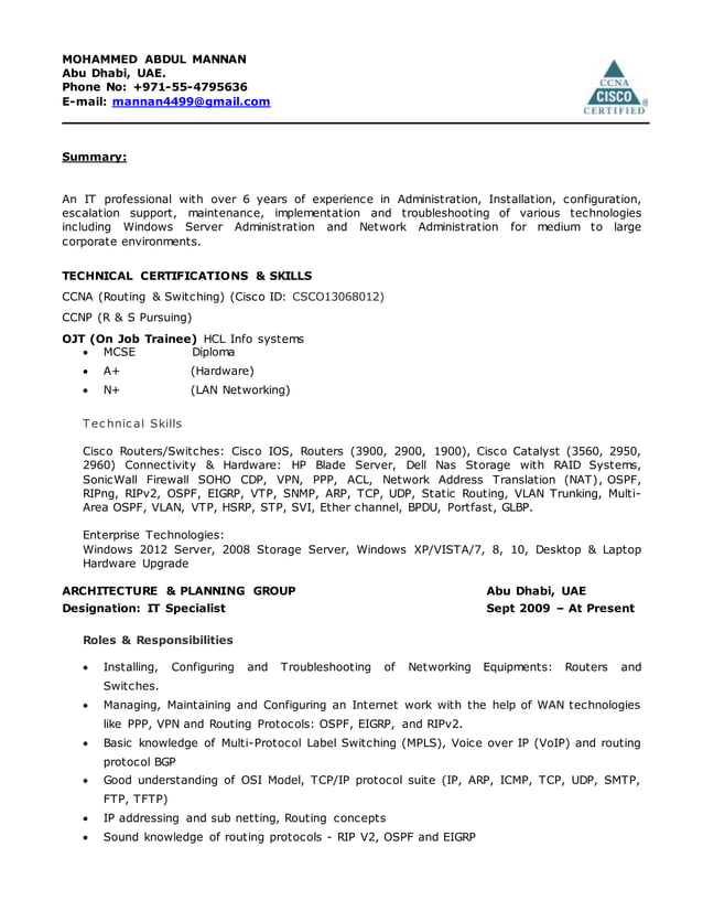 Mannan CV | DOCX