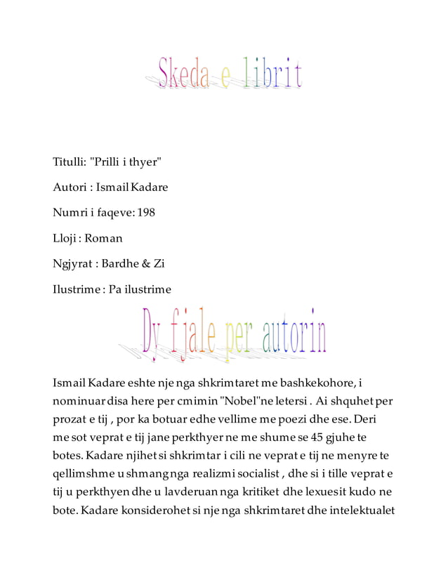 prilli i thyer BISEDA LETRARE | DOCX