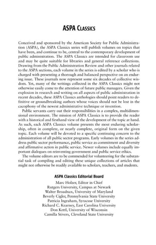 Classics Of Adminstrative Ethics Reprint Willa Marie Bruce | PDF