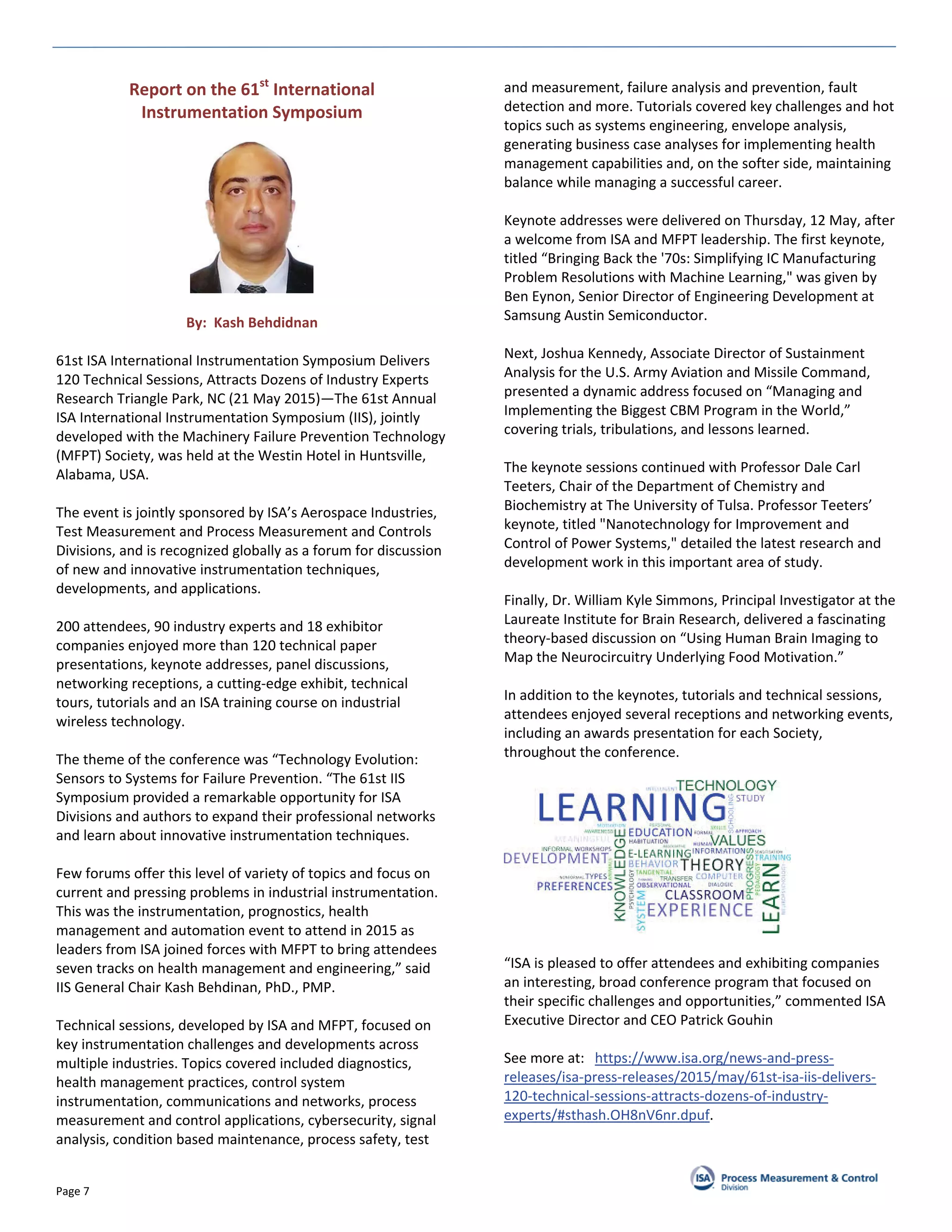 PMCD Fall 2015 Newsletter | PDF