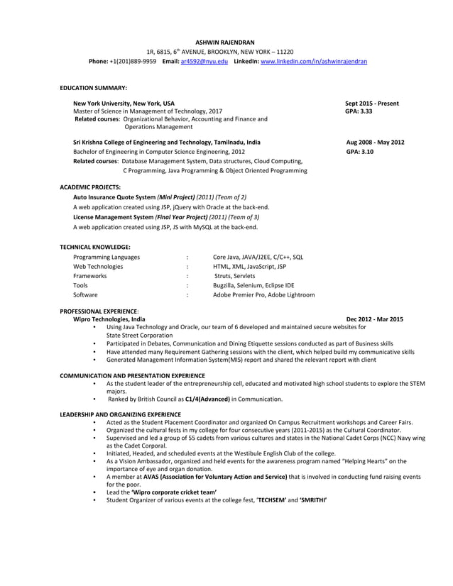 Ashwin_Resume | PDF