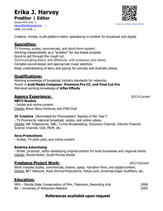 Editor_Resume_ErikaJHarvey_2016.docx. | PDF
