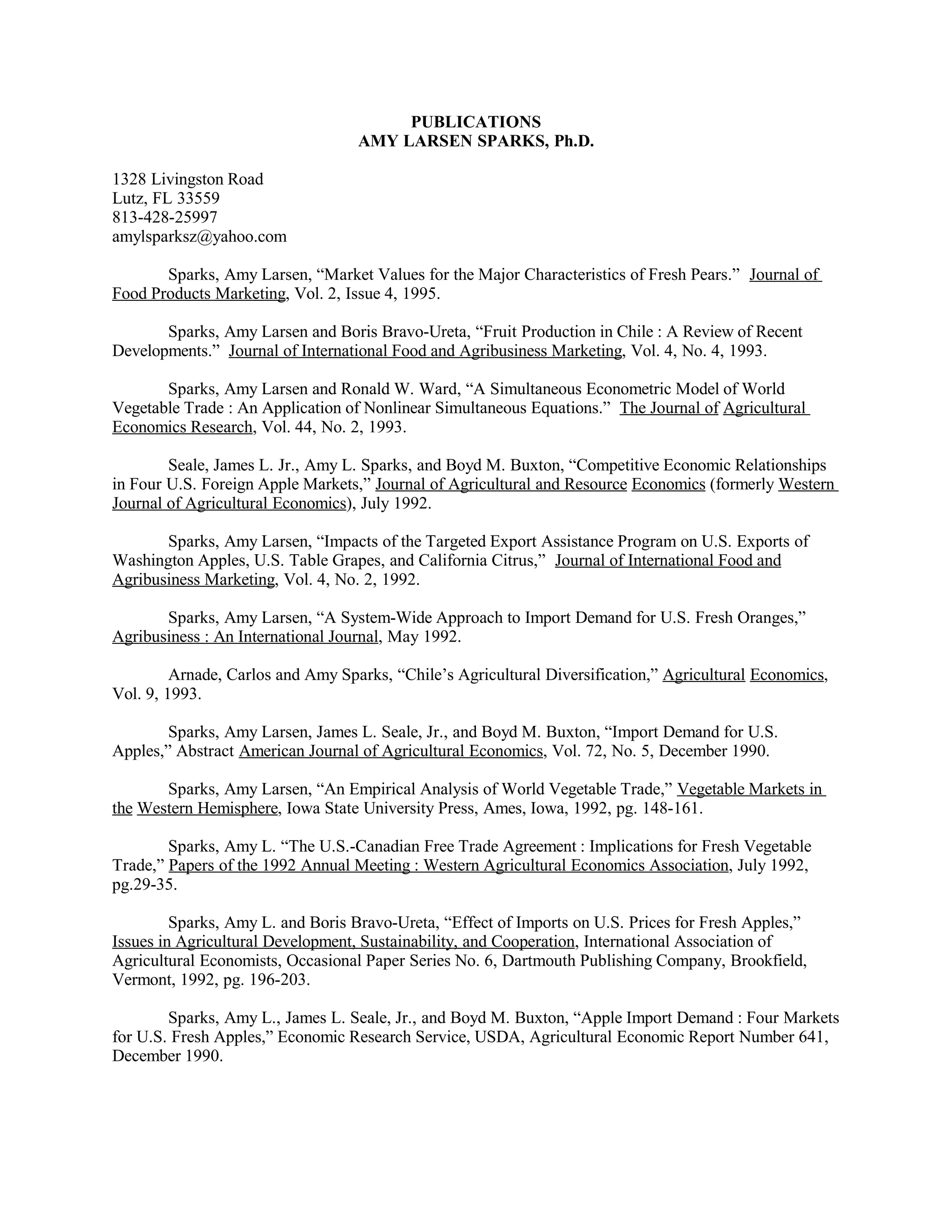 publications and presentations | DOC