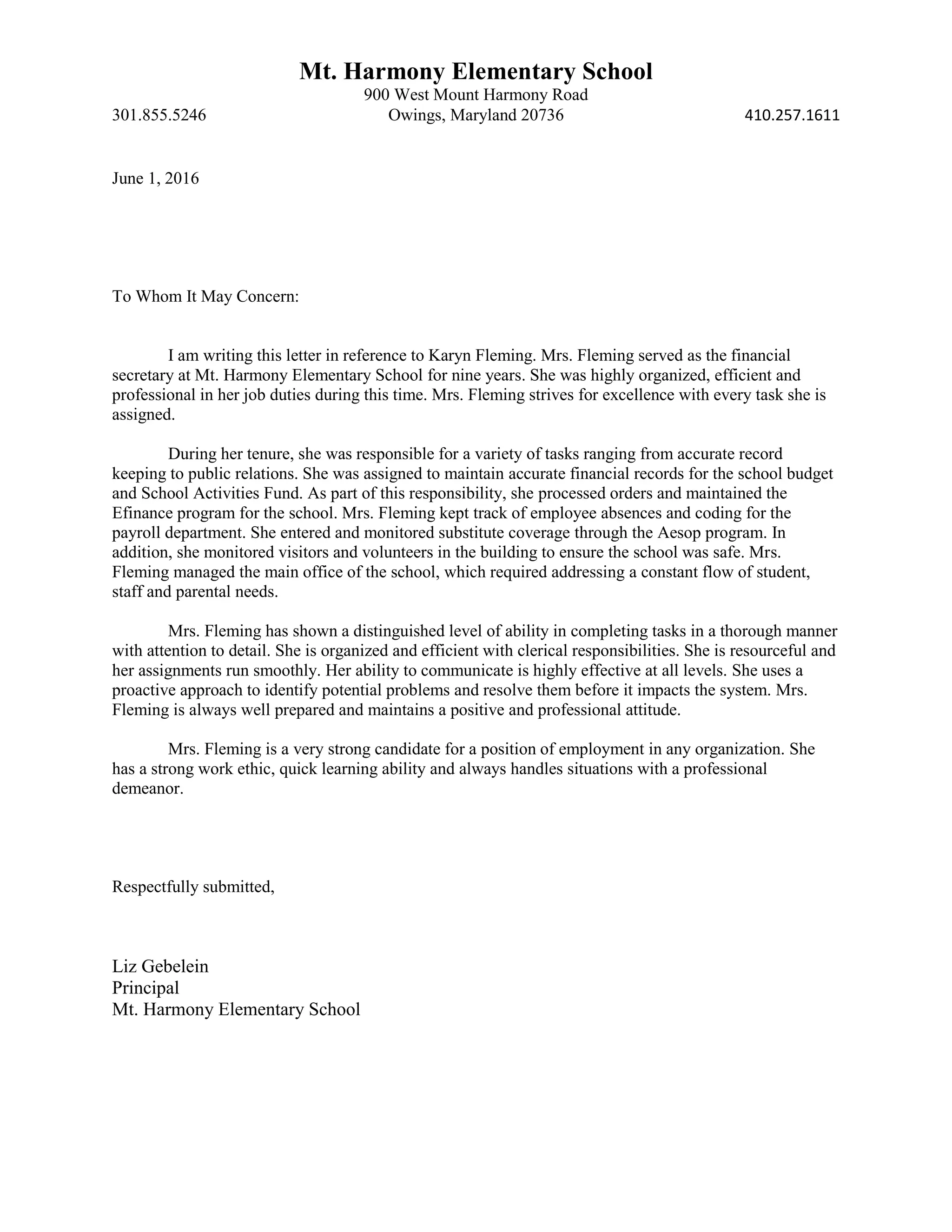 CCPS Letter | PDF