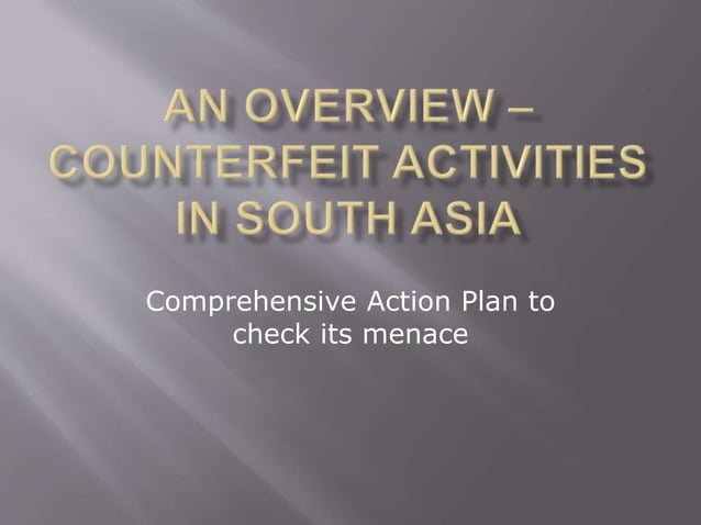 PPT on Counterfeit (2) | PPT
