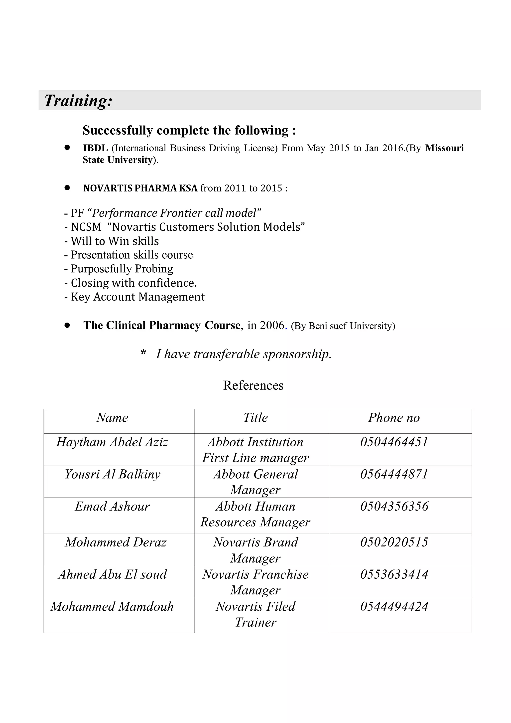 sherif sami c.v. | PDF