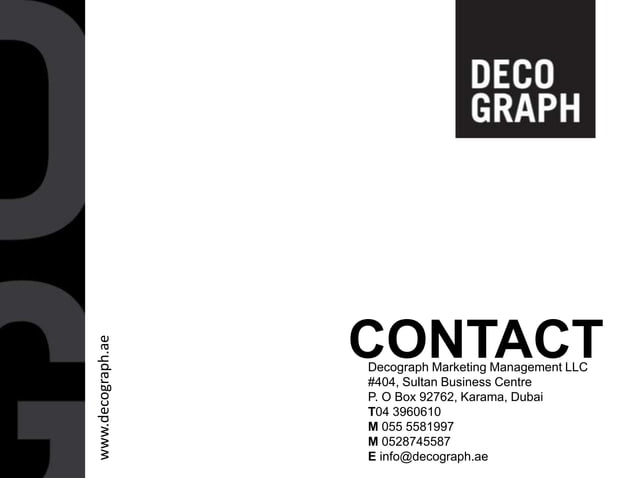 DECOGRAPH - COMPANY PROFILE | PPT