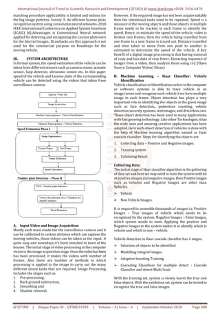 Automated License Plate detection and Speed estimation of Vehicle Using ...