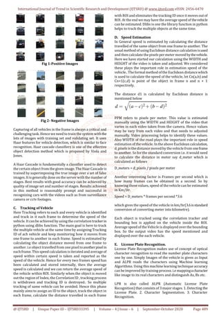 Automated License Plate detection and Speed estimation of Vehicle Using Machine Learning Haar ...