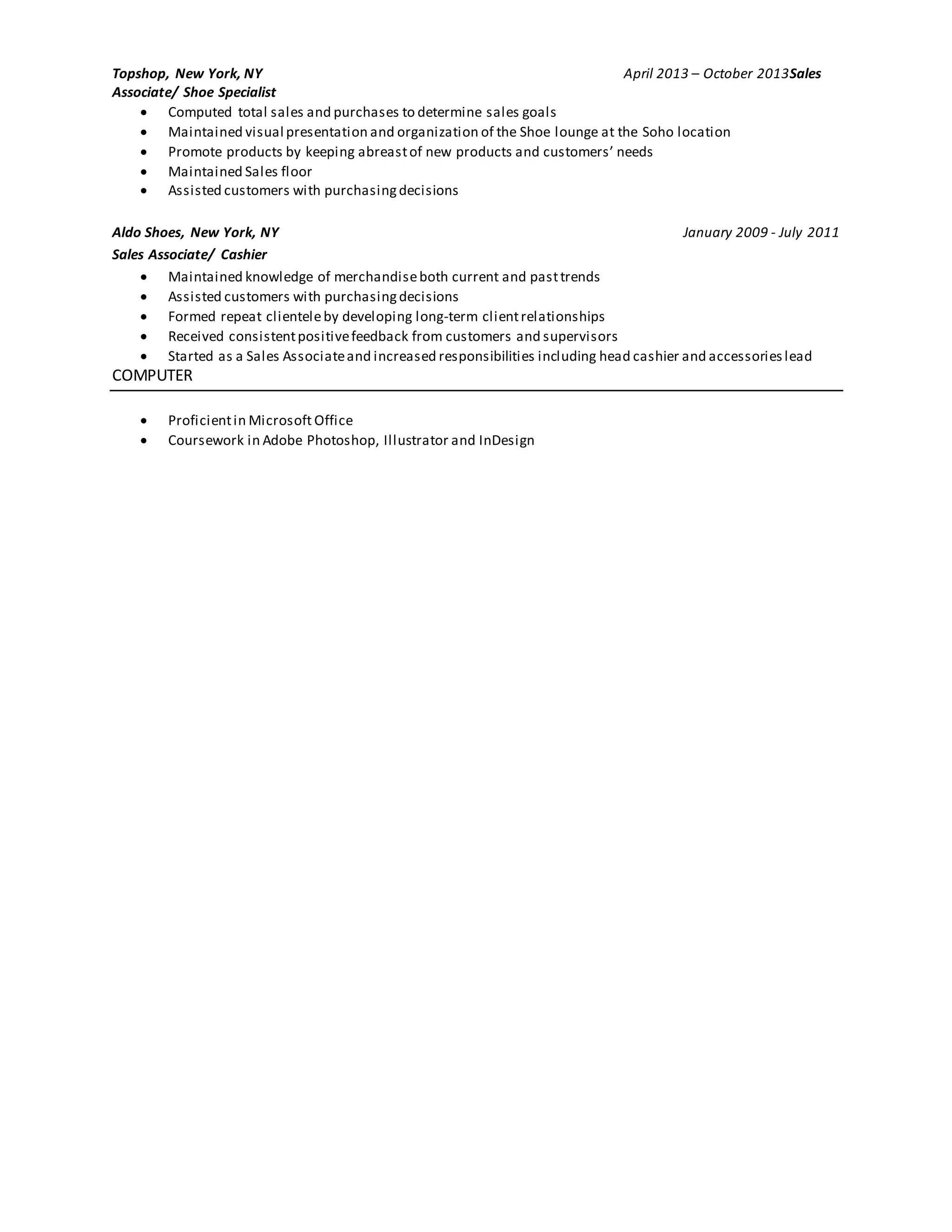 Haylee E Ahumada Resume15 | DOCX | Business | Business and Finance