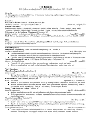 Ted Triantis Resume | PDF | Civil Engineering Industry | Industries