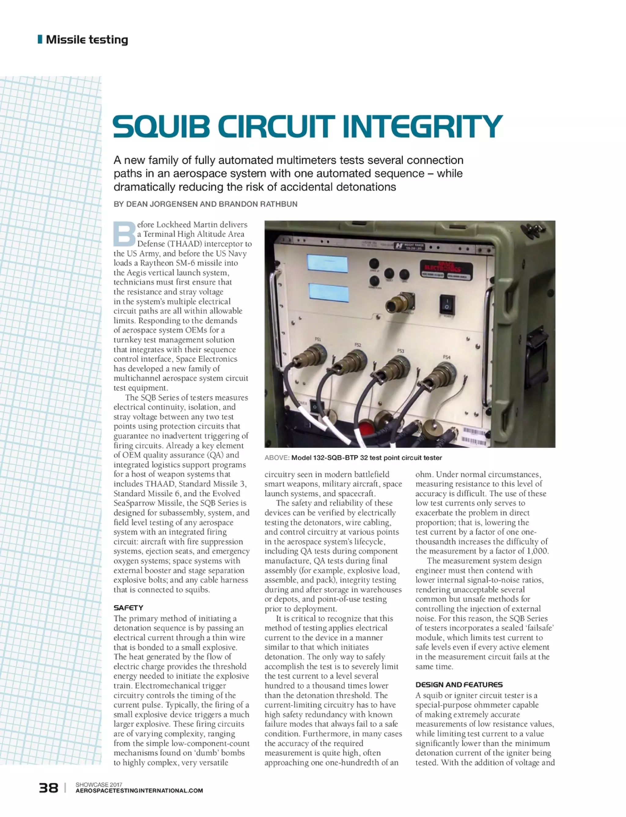 Squib Circuit Integrity | PDF