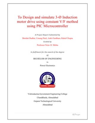 To Design and simulate 3-Ø Induction motor drive | PDF