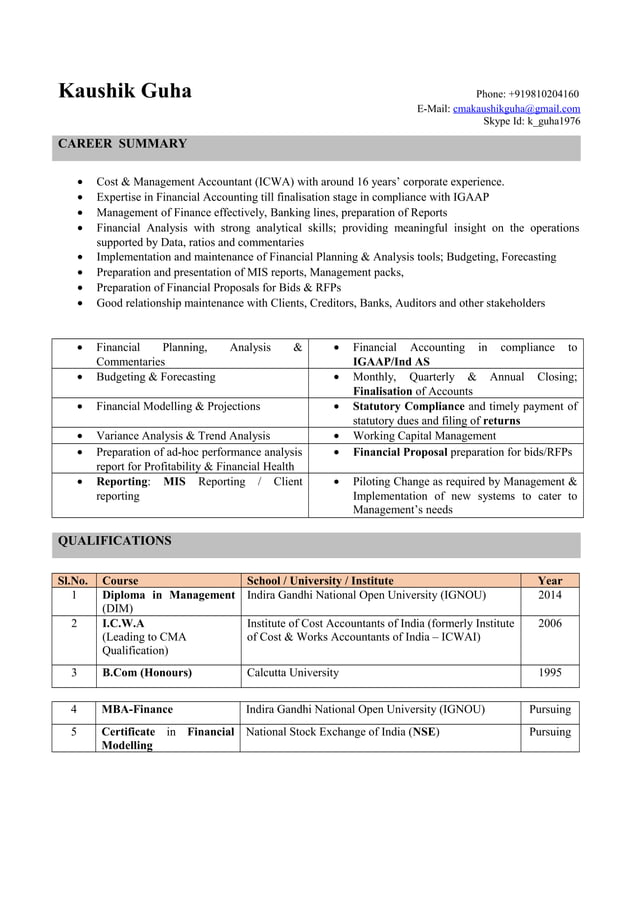 KG Resume_2016_7 | PDF