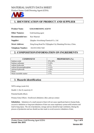 Material Safety Data Sheet, 58% OFF | brunofuga.adv.br