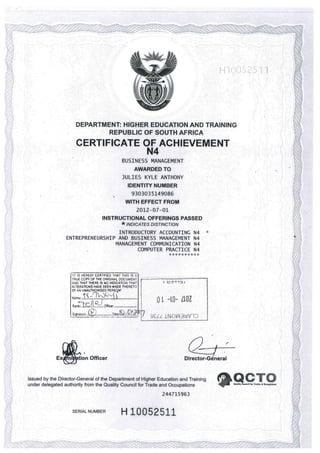 Business Management N4-N6 | PDF