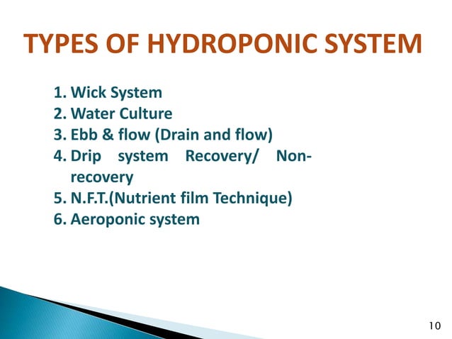 Hydroponics ppt | PPTX