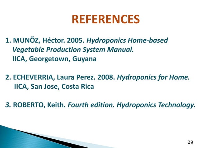 Hydroponics ppt | PPTX