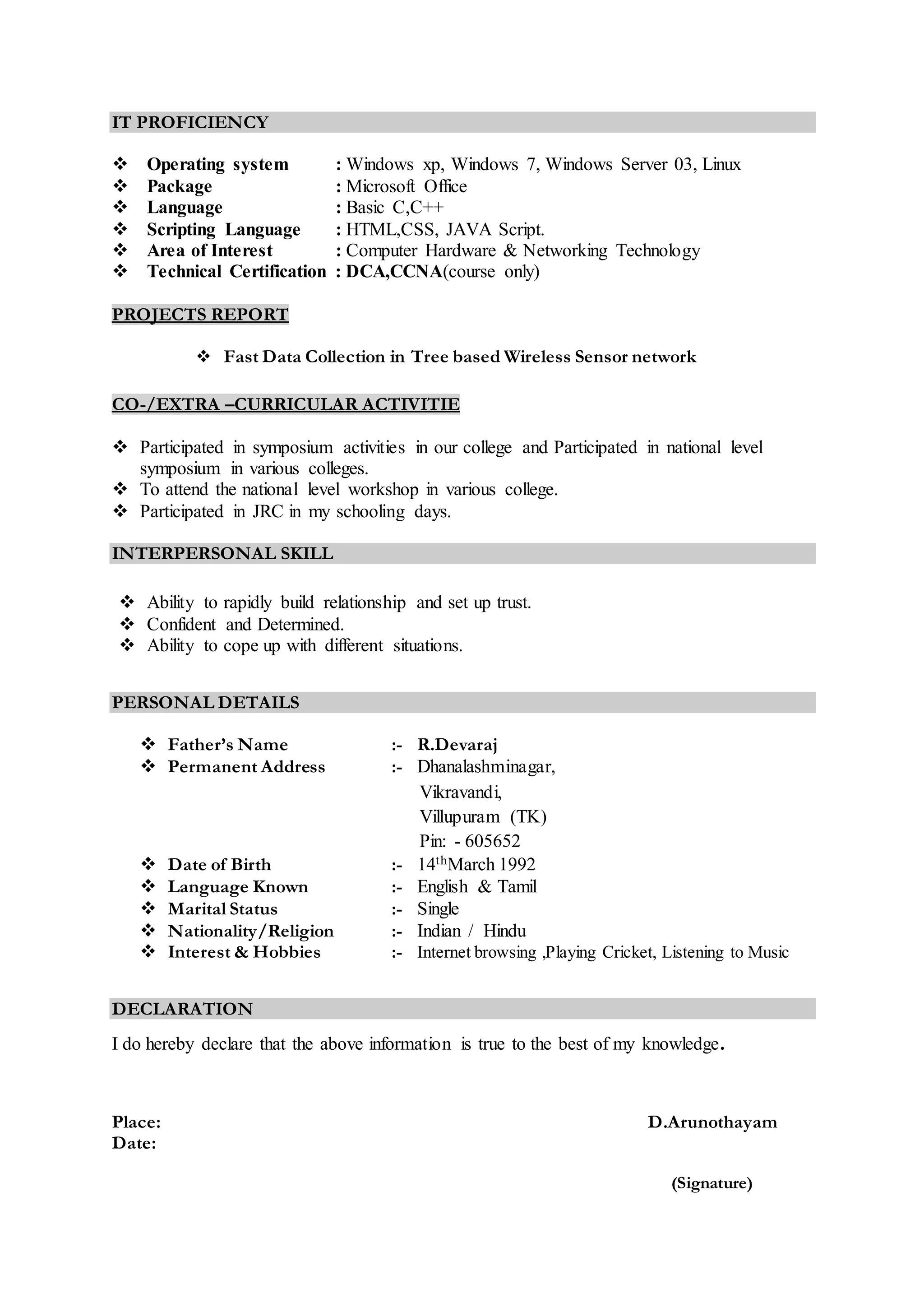 arun_Resume-1 | DOCX