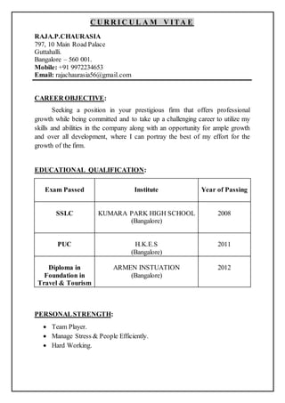 UPDATE CV.RAJ