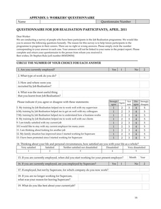 Review first phase job realisation | PDF | Job Market | Economy