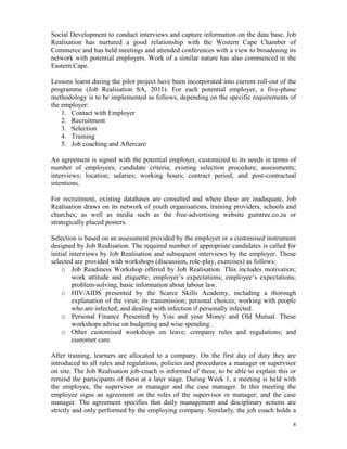 Review first phase job realisation | PDF