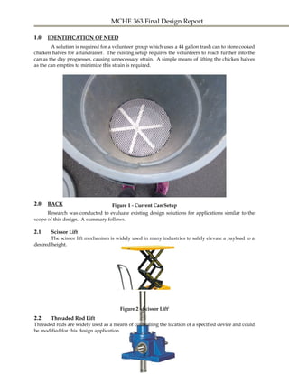 MCHE 363 - Engineering Design final report | PDF