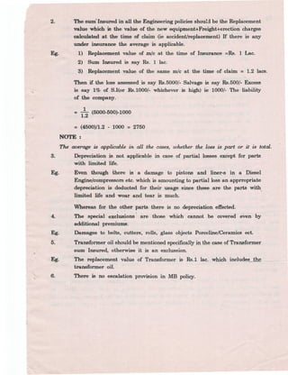 ENGINEERING INSURANCE | PDF