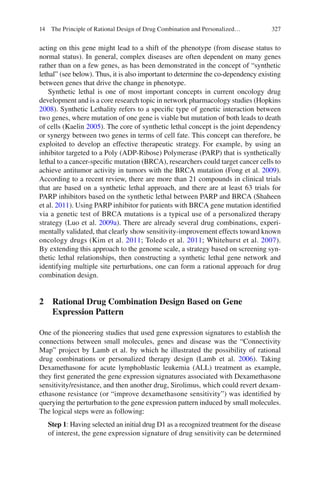 The Principle of Rational Design of Drug Combination and Personalized ...